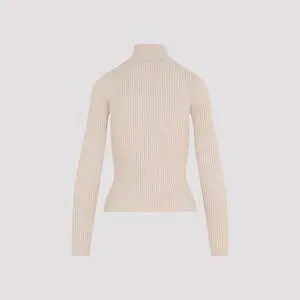 COURREGES Courrèges Roll Neck Ribbed Jumper