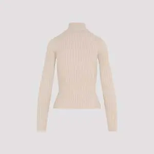 COURREGES Courrèges Roll Neck Ribbed Jumper - Multicolor
