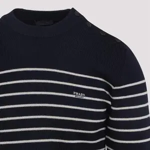 Prada Virgin Wool Striped Sweater