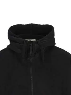 Stone Island Zip-up Hoodie With Logo Appliqu