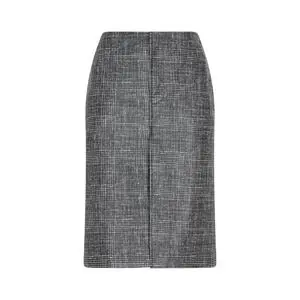 Bottega Veneta Printed Leather Midi Skirt - Black