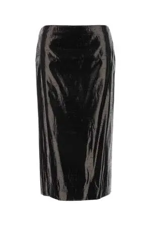 Alexander McQueen Canvas Skirt - Black