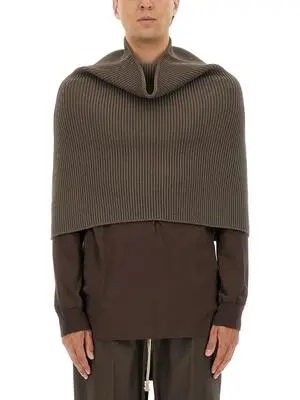 Rick Owens Knitted Cape - Multicolor