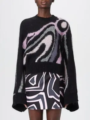 Emilio Pucci Patterned Pullover Sweater - Black
