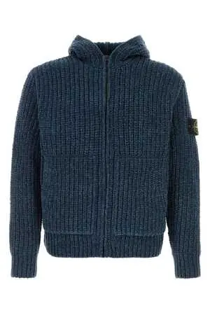 Stone Island Cotton Cardigan - Blue
