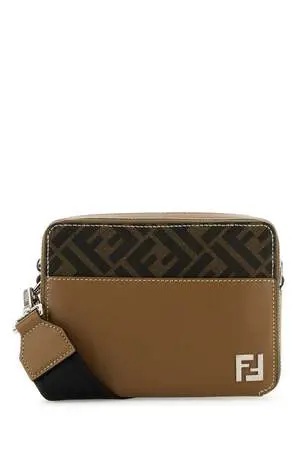 Fendi Embroidered Canvas Camera Crossbody Bag - Multicolor