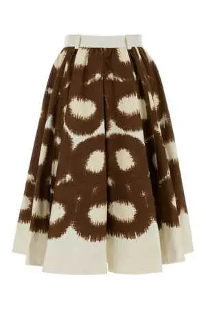 Prada Printed Cotton Skirt