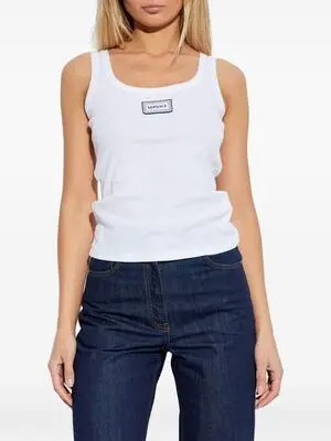 Versace Cotton Logo Tank Top - Multicolor