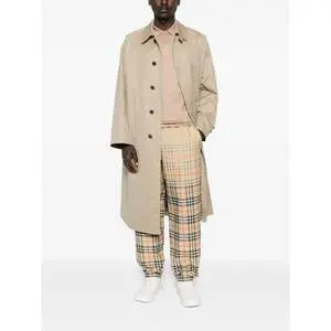 Burberry Neutrals Trousers Track Pants