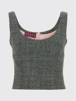 Gucci Wool Crop Top - Black