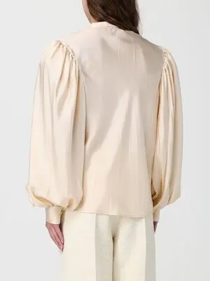 Gucci Silk Satin Shirt With Ruffles