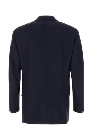 Brunello Cucinelli Navy Wool Blazer - Blue