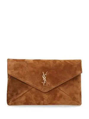 Saint Laurent Large Envelope Pouch - Cream