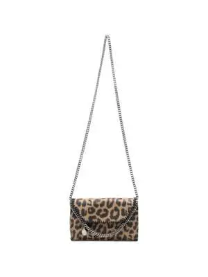 Stella McCartney Leopard-print Falabella Shoulder Bag - Brown