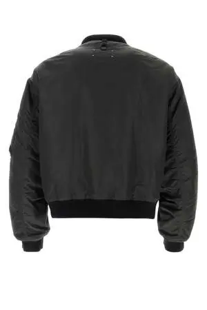 MAISON MARGIELA Charcoal Nylon Blend Bomber Jacket