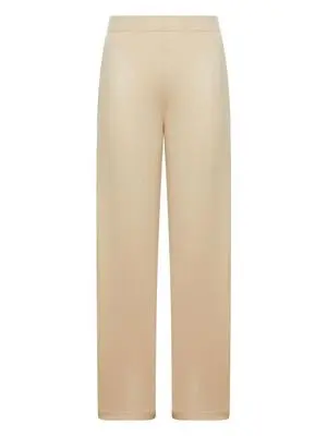 Max Mara Silk Wide Jersey Trousers - Multicolor