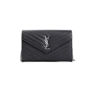 Saint Laurent Chain Wallet - Black
