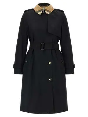 Burberry Sandridge Trench Coat - Black