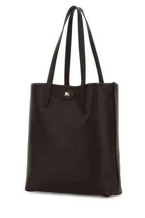 Burberry Dark Leather Bloomsbury Shopping Bag - Brown