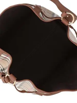 Burberry Small Check Bucket Bag