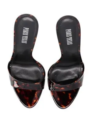 Paris Texas Patent Leather Lidia Mule - Brown