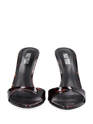 Paris Texas Patent Leather Lidia Mule - Brown