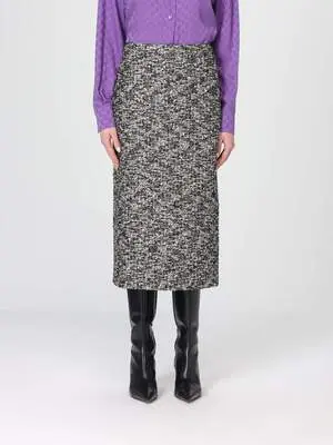 Gucci Tweed Midi Skirt - Black