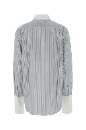 Prada Embroidered Poplin Shirt