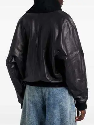 Magda Butrym Ribbed Leather Jacket