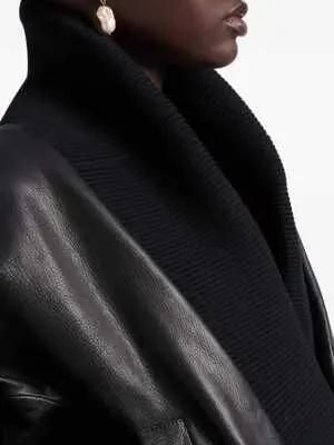 Magda Butrym Ribbed Leather Jacket