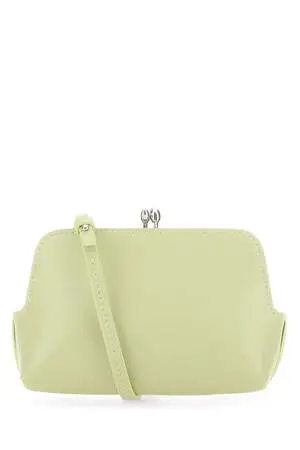 JIL SANDER Pastel Leather Micro Goji Crossbody Bag - Green