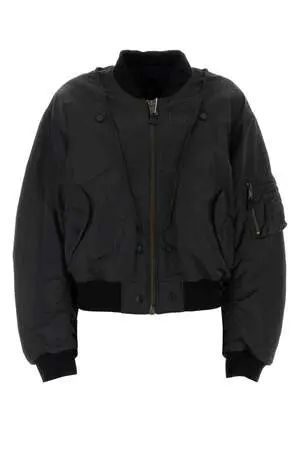 MAISON MARGIELA Nylon Bomber Jacket - Black
