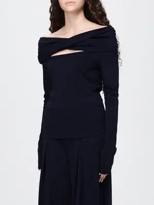 Max Mara Wool Long Sleeve Top - Blue