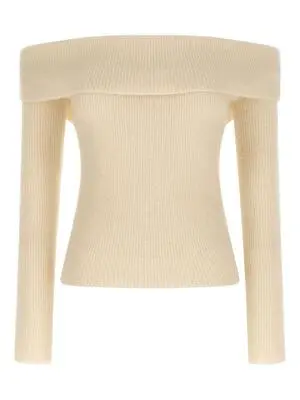 RICK OWENS Rick Owens Women Wool Off-Shoulder Sweater