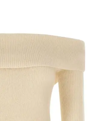 Rick Owens Wool Off-shoulder Sweater - Multicolor