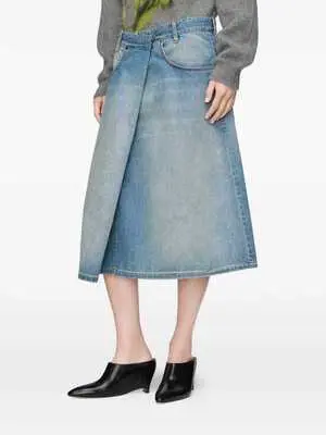 MAISON MARGIELA Wrap-style Denim Skirt