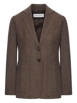 Max Mara Wool Single-breasted Jacket - Multicolor