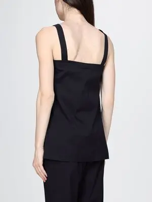 Max Mara Straight-neck Off-shoulder Top - Black