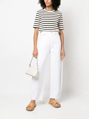 JIL SANDER Striped Cotton T-shirt