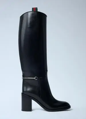 Gucci Slim Clamp Boots - Black