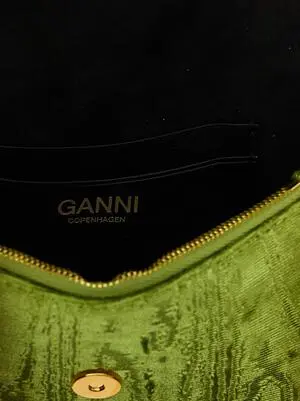 GANNI Lulu' Wallet On Chain - Green