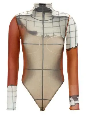 JEAN PAUL GAULTIER Tulle Bodysuit - Multicolor