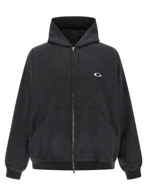 Balenciaga Trompe L'œil' Hoodie - Gray