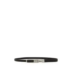 Rick Owens Calfskin Leather Belt - Black