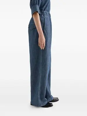JIL SANDER Cotton Wide-leg Trousers