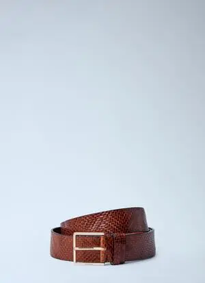 Max Mara Braided Leather Belt - Brown