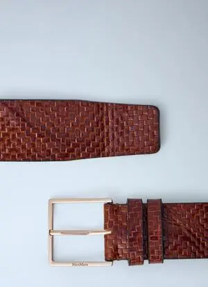 Max Mara Braided Leather Belt