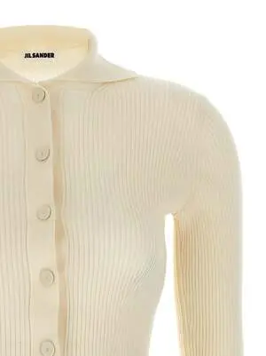 JIL SANDER Ribbed Cardigan