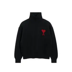 AMI Paris Merino Wool Turtleneck Jumper