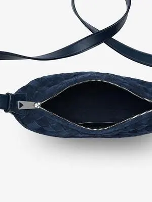 Bottega Veneta Traveler Suede Shoulder Bag